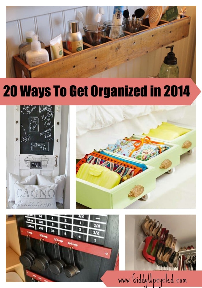 Get Organized This Year - 20 Genius Upcycled Storage Ideas - Giddy Upcycled